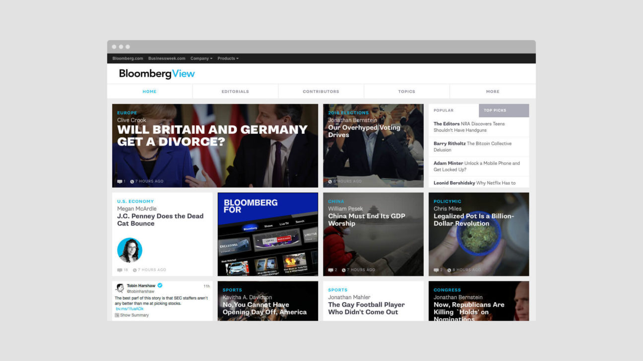 Bloomberg View - Schema