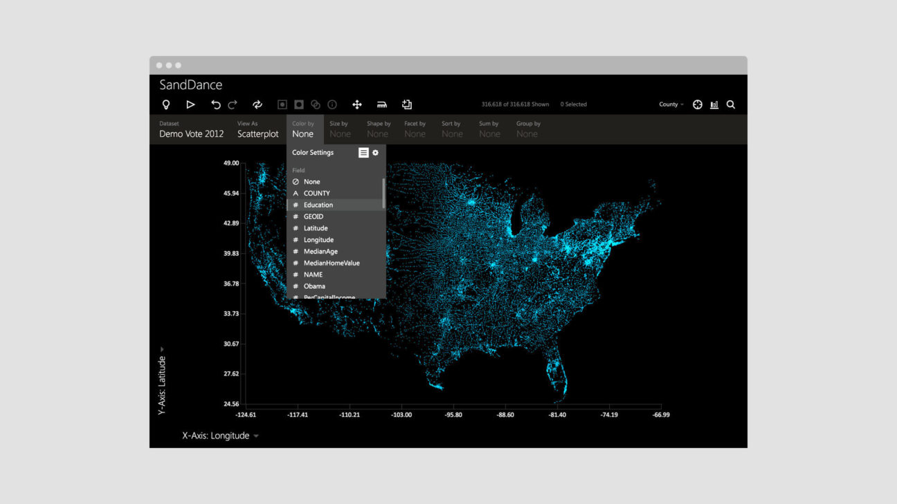 Microsoft SandDance - Schema
